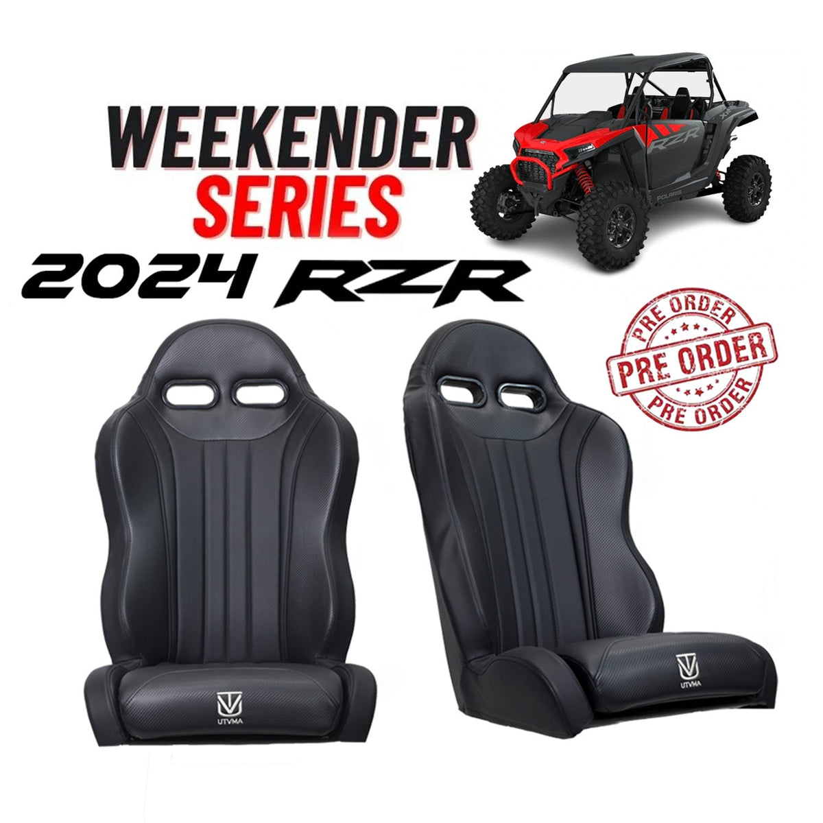 "Weekender" Series Pair of Front or Rear Suspension Bucket Seats RZR 1 ...