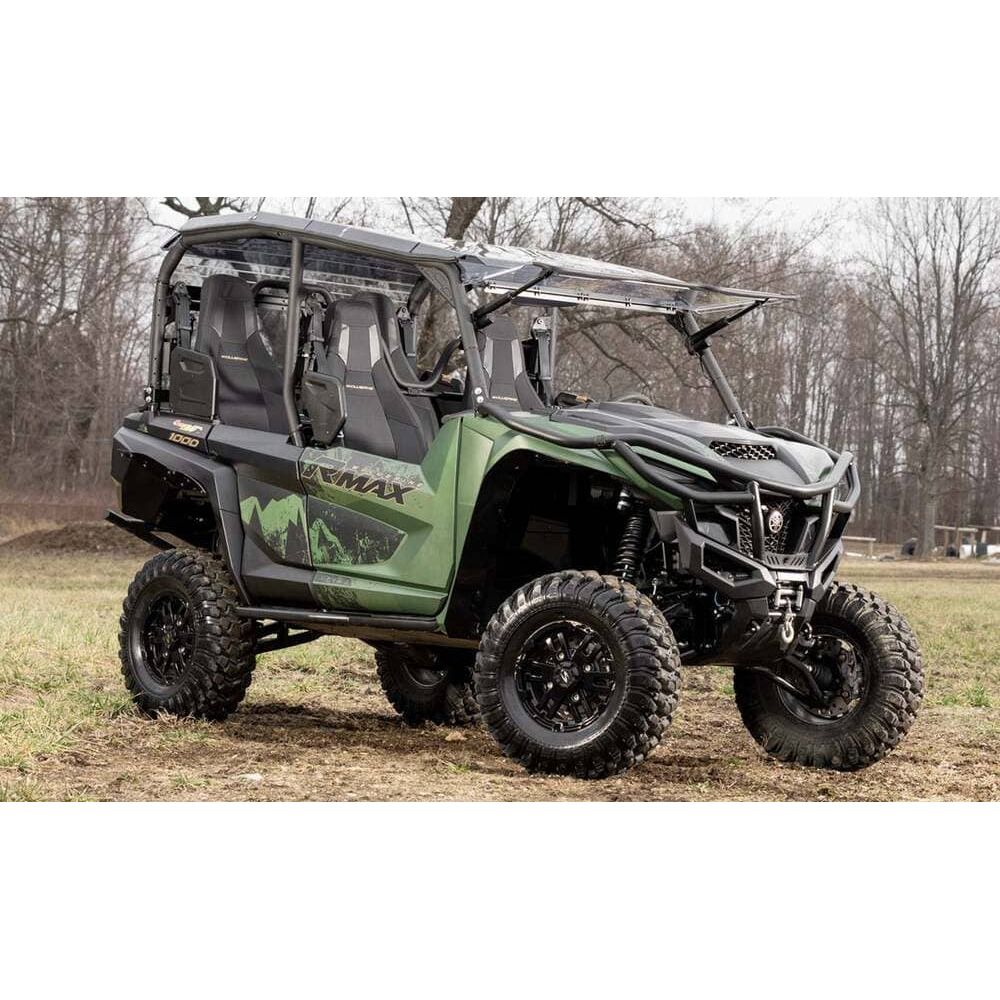 SuperATV - 2021+ Yamaha Wolverine RMAX Max Drive Power Flip Windshield ...